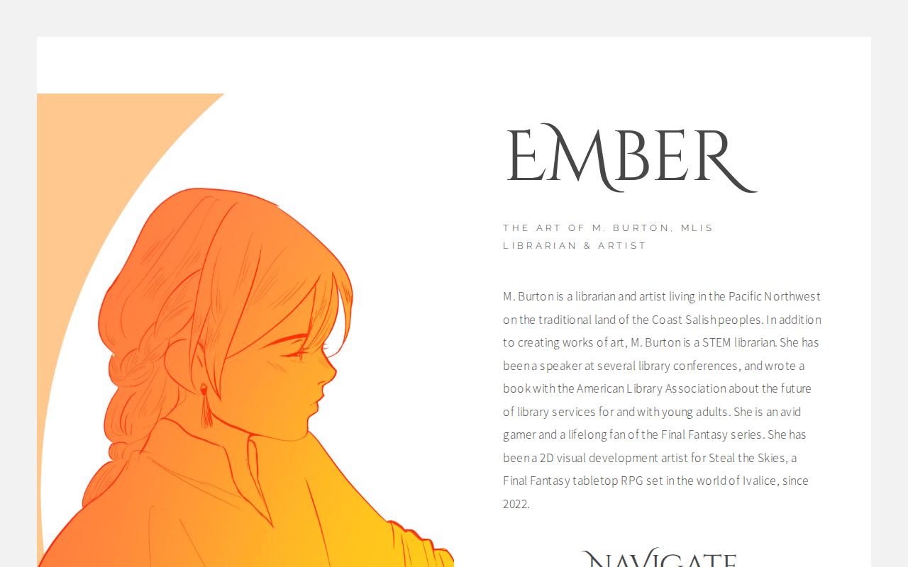 Ember - The Art of M. Burton / Libraryfairy